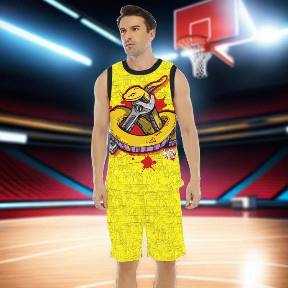 Snakes Get Wrenched Men's Basketball Suit – Diamondz Original Clothing